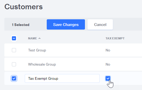 Customer Tax Exempt – Miva